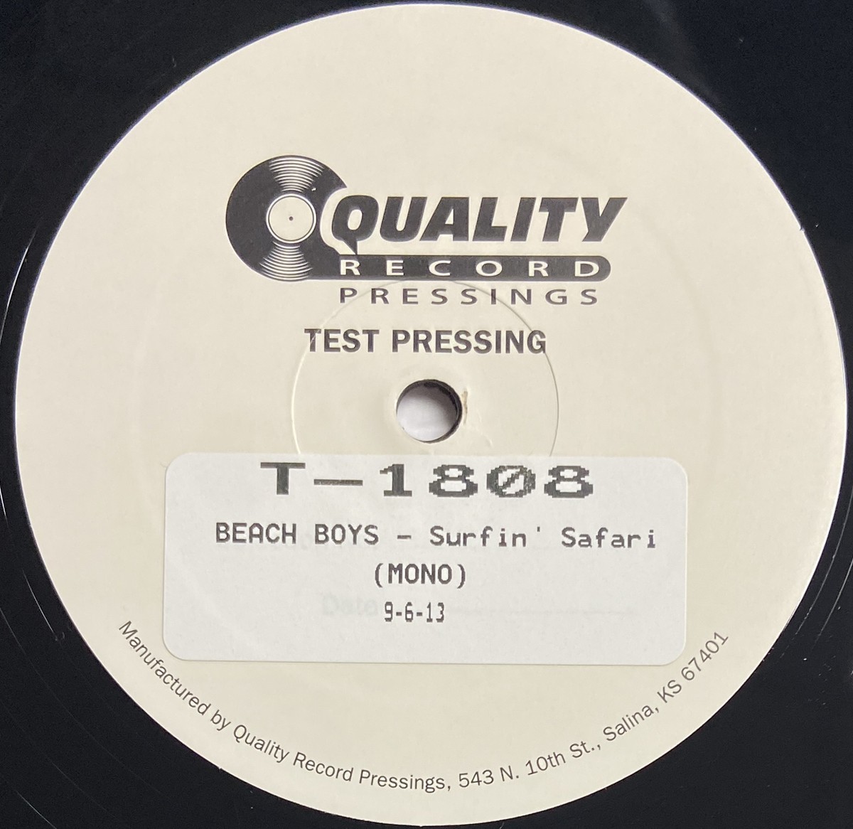 BEACH BOYS Surfin' Safari QRP Analogue Productions Mono Test Pressing ...
