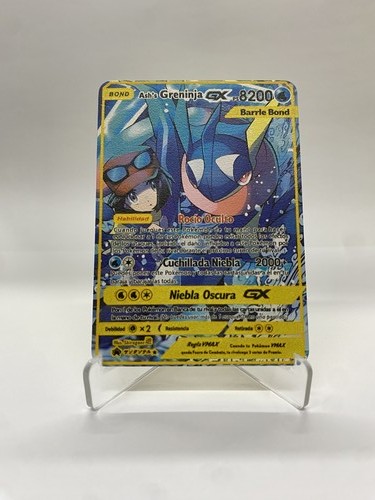 Ash's Greninja GX Gold Metal Pokémon Card-Collectible Gift Display！GOOD!~L | eBay