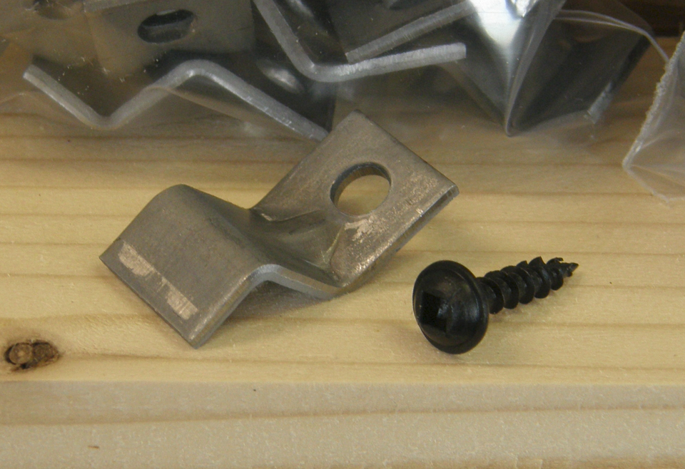 Table Top Fastener Clips + Screws QTY 24, 150, 300, 600 Bulk Furniture ...