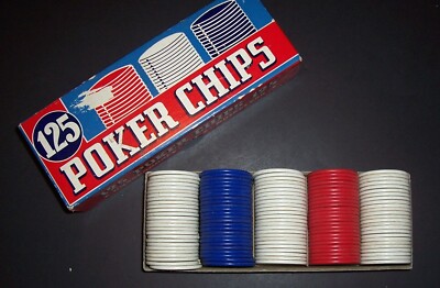 Vintage Poker Chips - 1920's 2 Complete Sets Noiseless, Unbreakable 72 ...