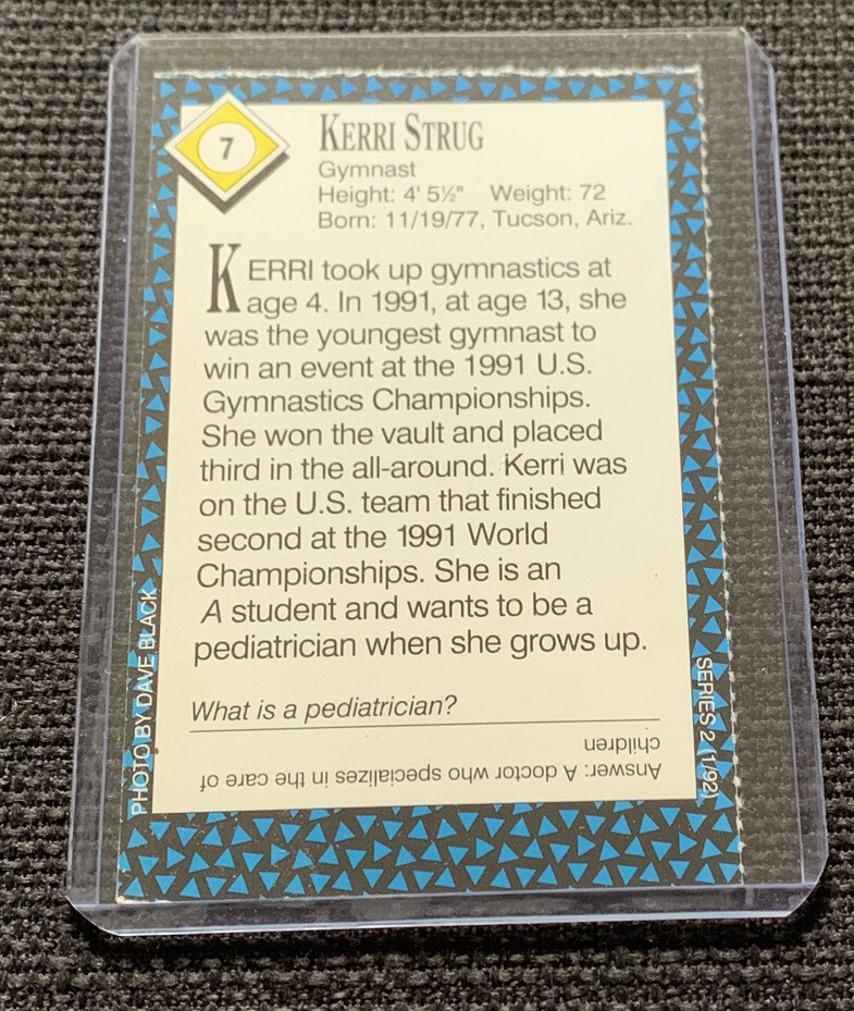 KERRI STRUG ROOKIE SPORTS ILLUSTRATED FOR KIDS SI 1992 USA GYMNASTICS ...