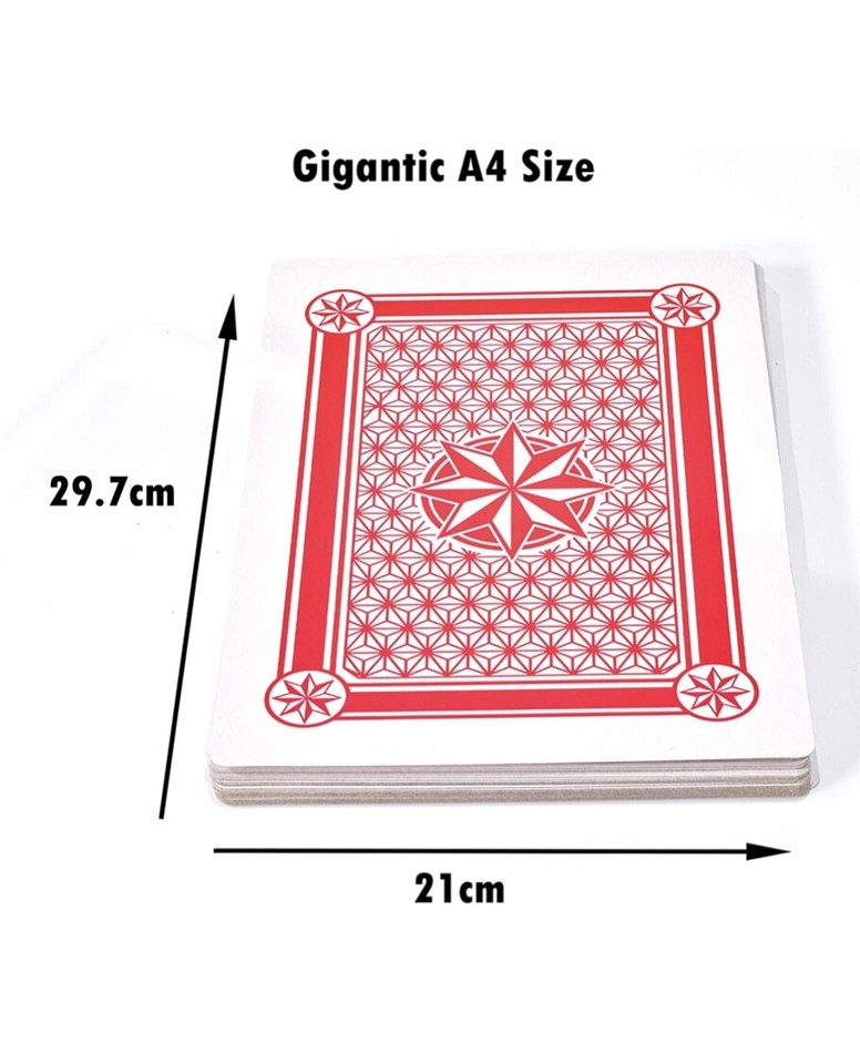 GIGANTIC GIANT A4 PLAYING CARDS JUMBO 🇬🇧Uk Based | eBay UK