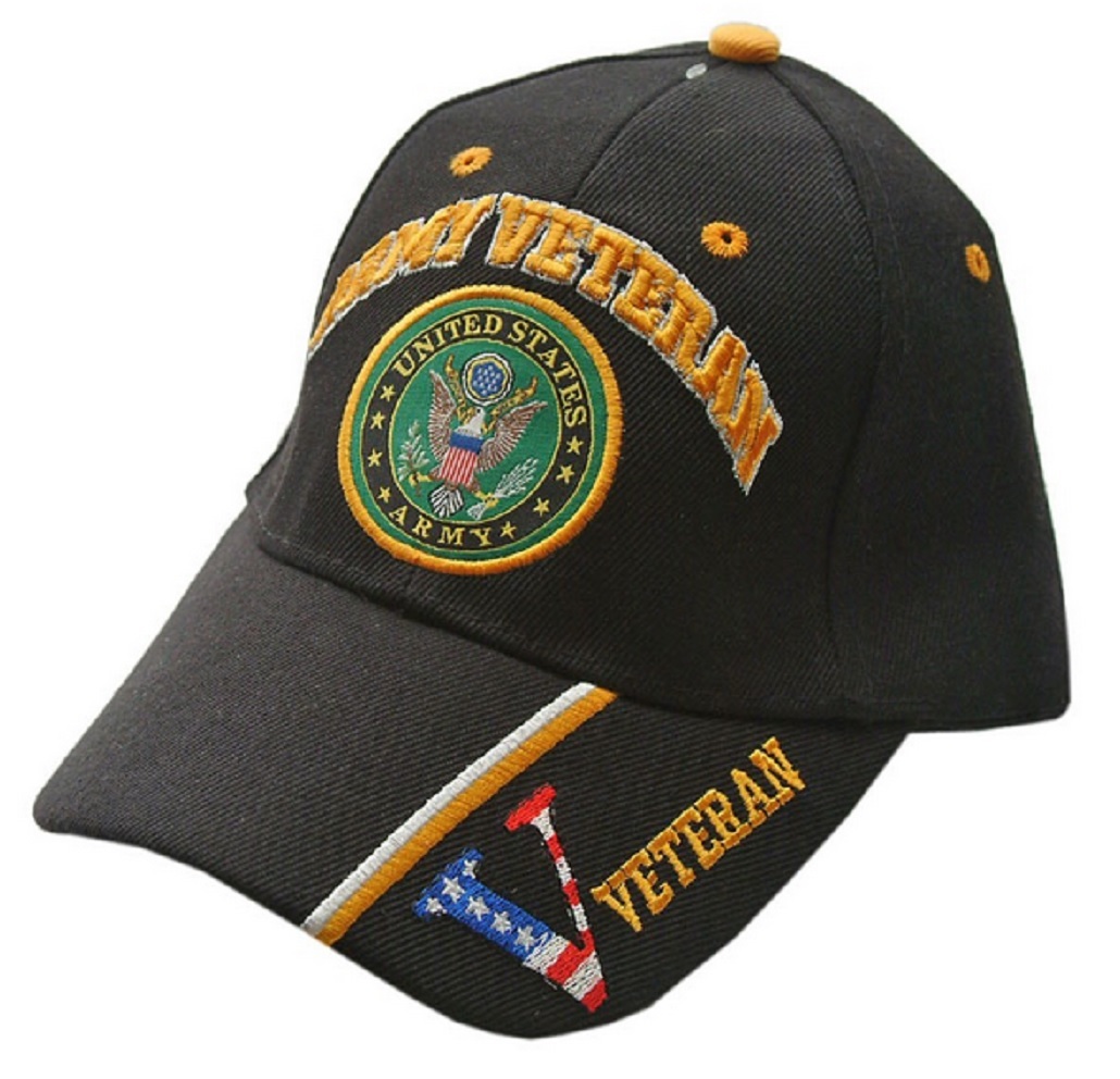US Army Veteran Patriotic Ball Cap Infantry Airborne Armor Cavalry Vet ...