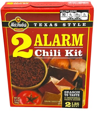 Wick Fowler's Texas Style 2 Alarm Chili Mix Kit 3.3 oz | eBay