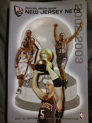 New Jersey Nets 2002-2003 NBA Basketball Media Guide Conference Champs ...