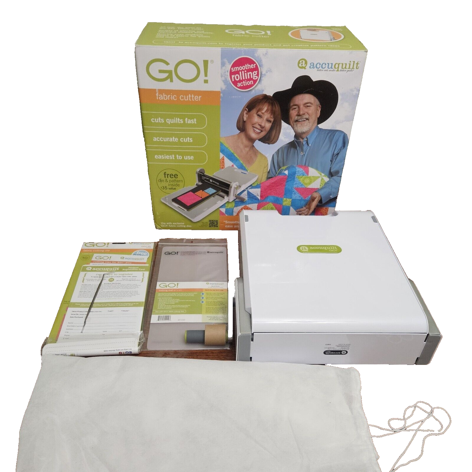 55100 - AccuQuilt Go Fabric Cutter Quilt Making System for sale online ...