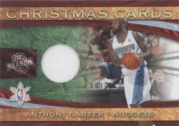 2009-10 Panini Season Update - Christmas Cards Materials Anthony Carter ...