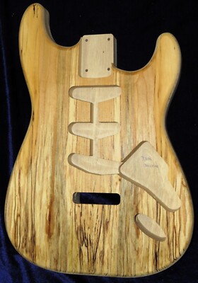 Spalted Maple Top/ Cottonwood Strat Style body - Standard 3lbs 15oz ...