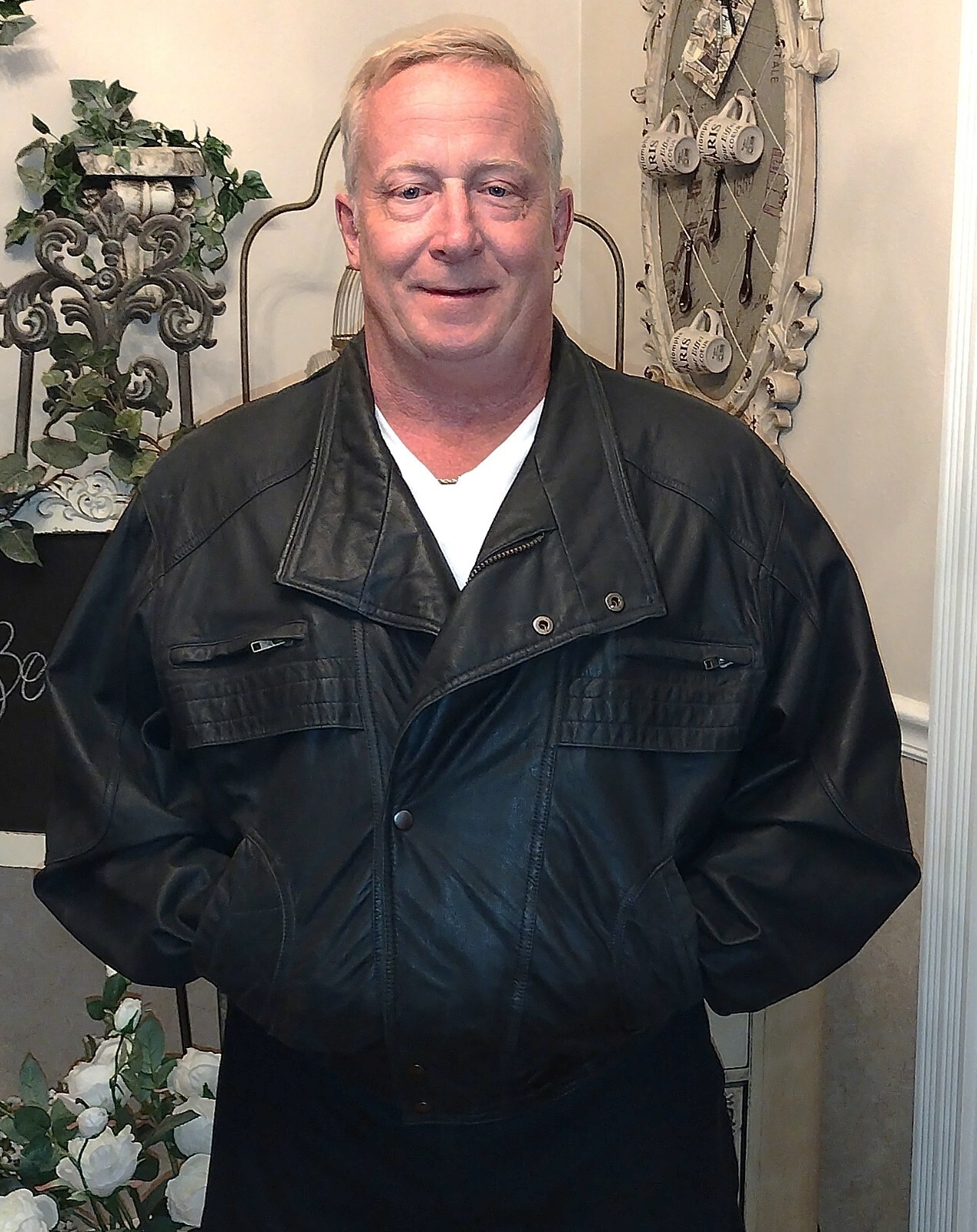 Vintage Saxony Leather Bomber Motorcycle Fashion Jack… - Gem