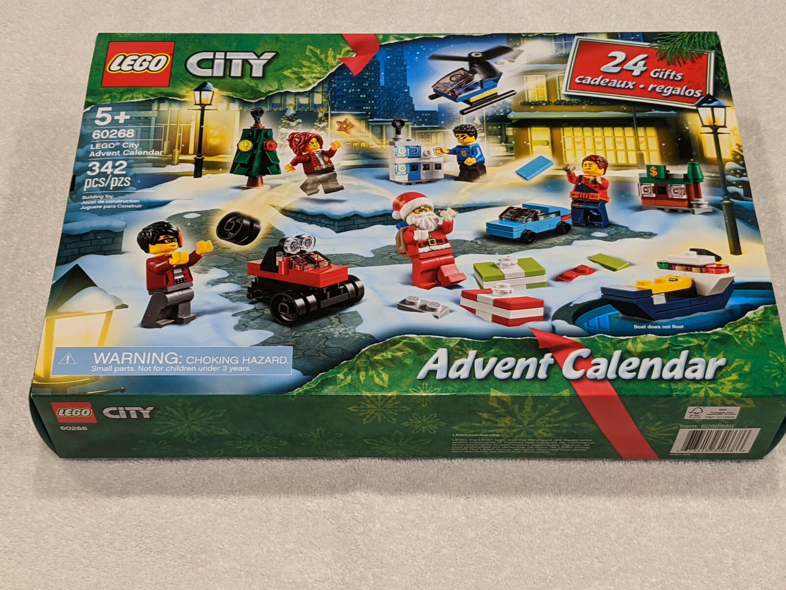 Lego 60268 City Advent Calendar 2020 Christmas Minifigures Santa NEW ...