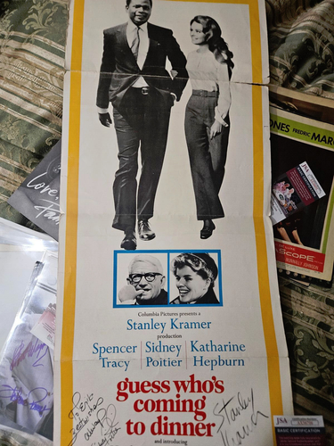 Guess who's Coming to Dinner autograph 14x36 Poster S. Poiter & S ...