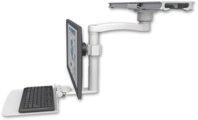 ICW Ultra ball pivot LCD mount on a ProSlide 28" track slider with a 12 ...