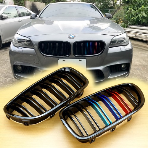 For BMW F10 M5 Look Sedan Wagon M-Color Metal Type Gloss Black Front ...