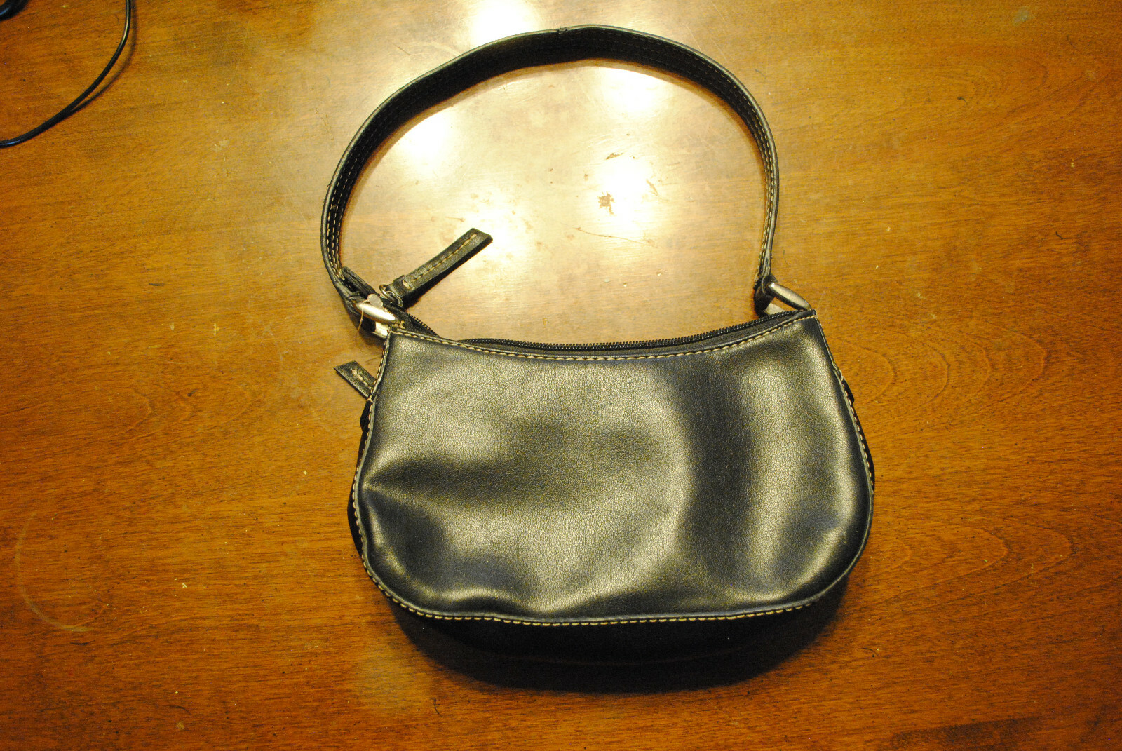 Nine West Womens Small 8" Black Purse Pocketbook Bag Handbag Bursa | eBay