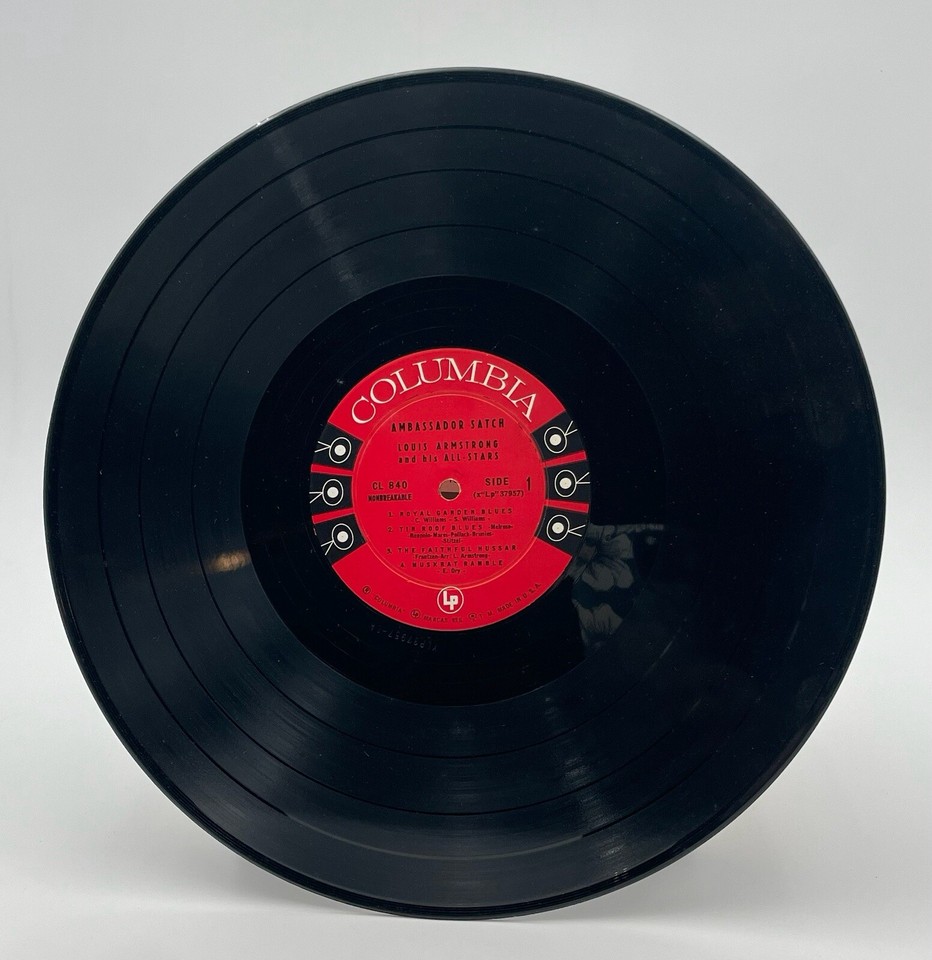 LOUIS ARMSTRONG AMBASSADOR SATCH 12" VINYL LP RECORD VG+ CL840 COLUMBIA ...