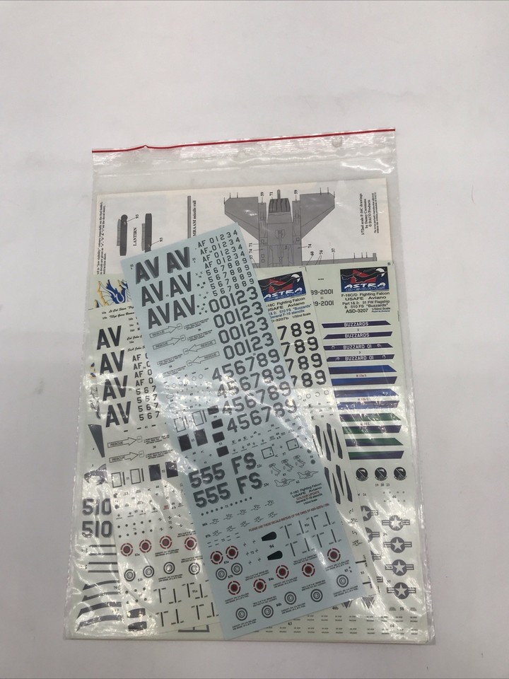 1/32 Astra Decals 3207 F-16C Fighting Falcon USAFE Aviano (2) | eBay