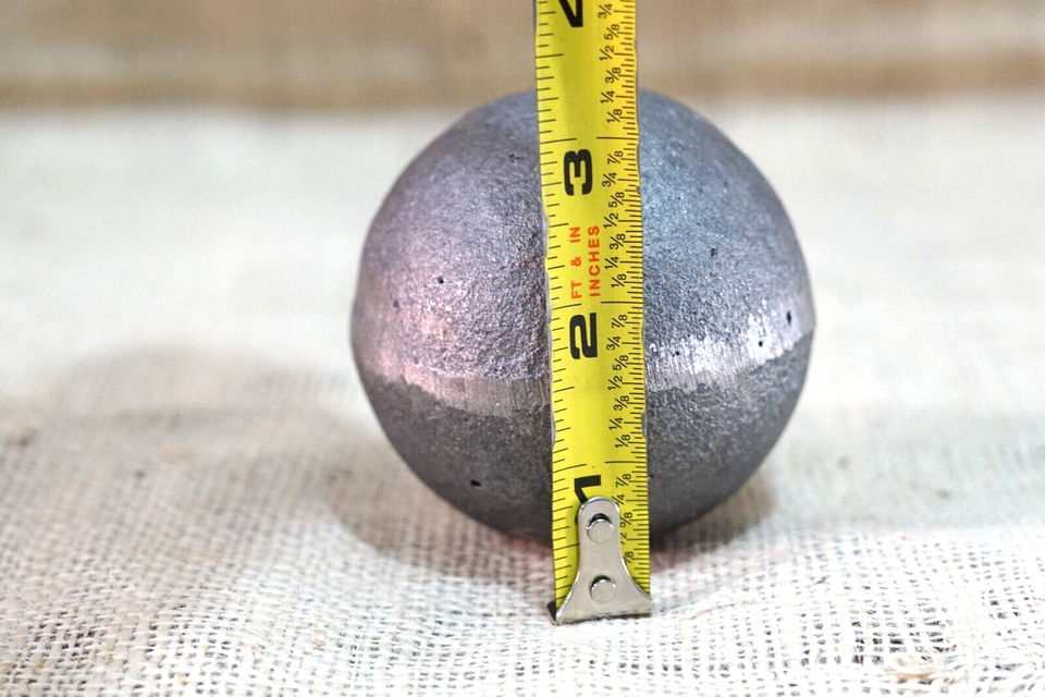3 Cast Iron Ball Cannon Ball Replicas Crafts 3" Fences Solid Civil War ...