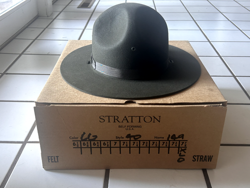 FULLY NEW Stratton Hat F40 Forrest Green Self Forming Original ...