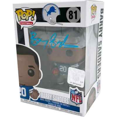 Barry Sanders Autographed Detroit Lions Funko Pop! Figure | eBay