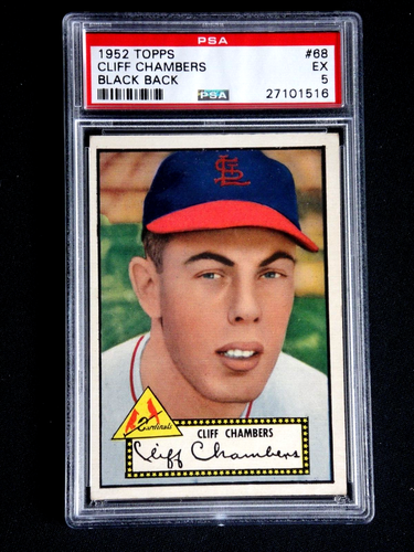 CLIFF CHAMBERS 1952 TOPPS BASEBALL CARD #68 PSA 5 EXCELLENT GRADED | eBay