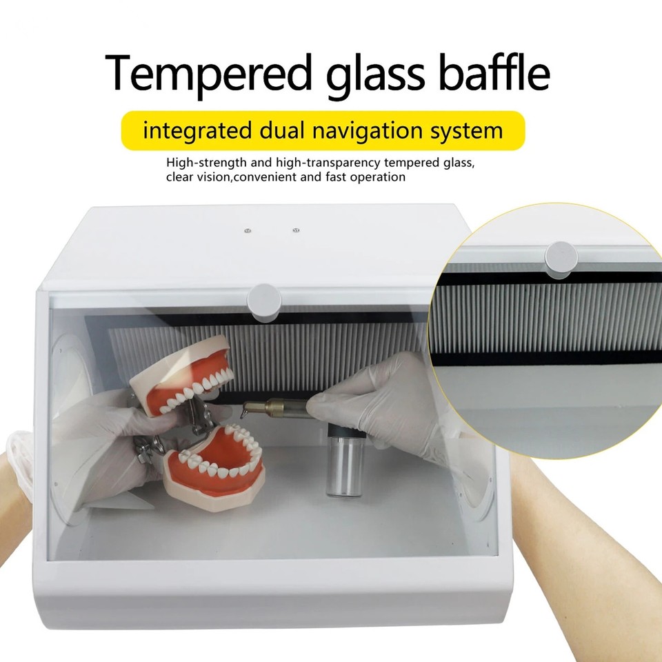 Dental Grinding Polishing Box Lapping Protector Sandblasting Dust-proof ...