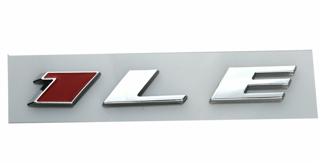 One Pc 1LE Emblem Badge Letter Rear Side for car Nameplate Chrome | eBay
