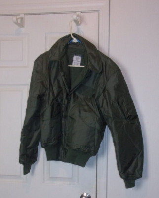 VTG 80s Cold Weather CWU-45 P Jacket Military Bomber Flyers Mens Large ...