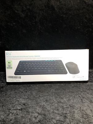 Rii RKM709 2.4 Gigahertz Ultra-Slim Wireless Keyboard and Mouse Combo ...