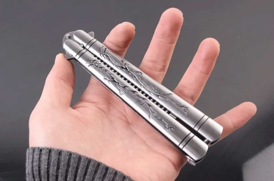 Butterfly Trainer DRAGON Training Dull Tool Stainles Steel knife Metal ...