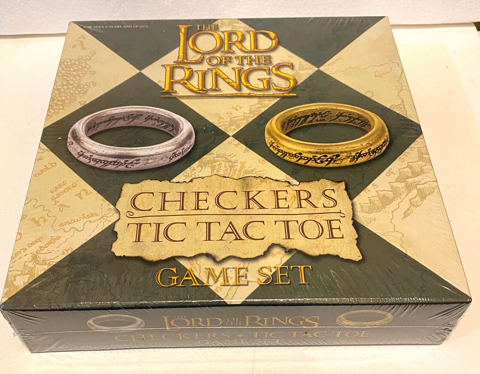 THE LORD OF THE RINGS CHECKERS TIC TAC TOE GAME SET NEW SEALED | eBay