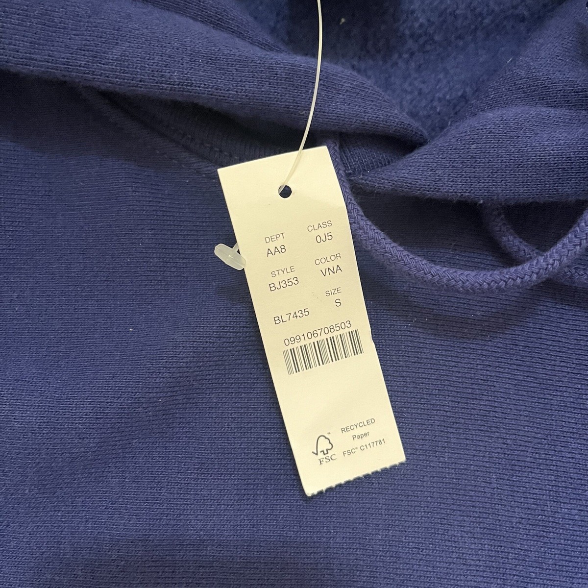 NWT J. Crew Heritage 14 Oz. Thick Royal Blue Fleece Hoodie NWT J. Crew Heritage 14 Oz. Thick Royal Blue Fleece Hoodie