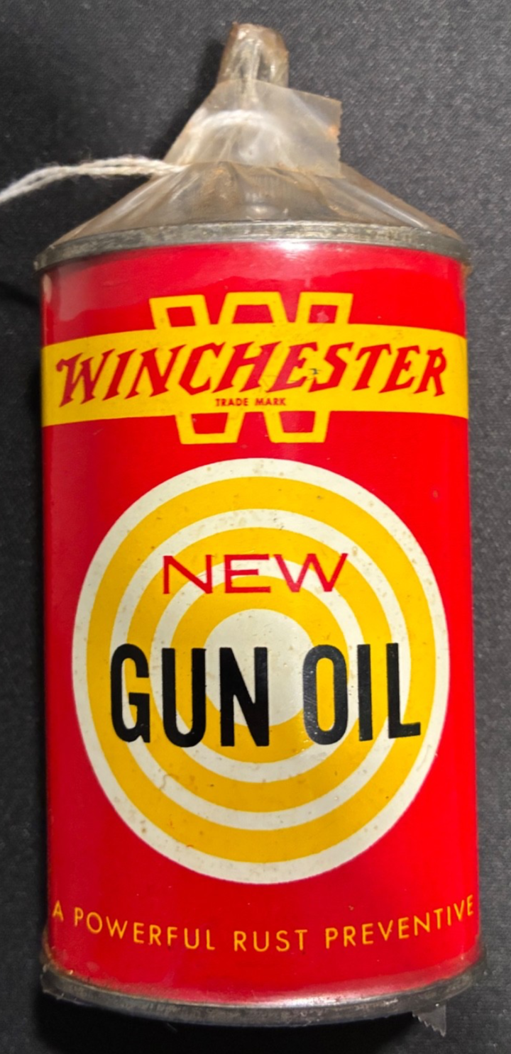 Vintage Winchester Gun Oil Can USED w Tape over Back | eBay