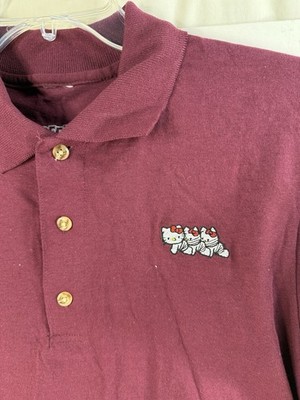 Hello Kitty Kittypede The Human Centipede Shirt T-shirt Polo Maroon S ...