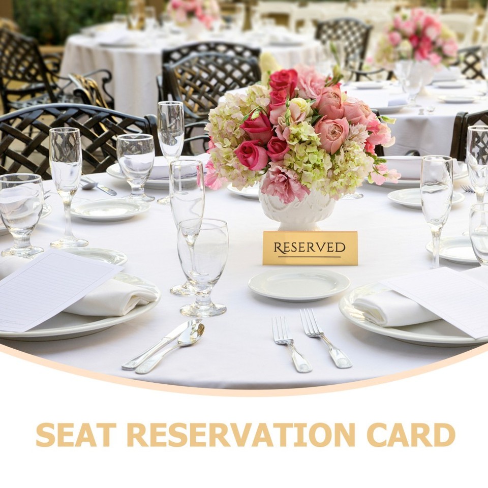 2 Pcs Wedding Seats Sign Reserved Signs for Party Reservation Table ...