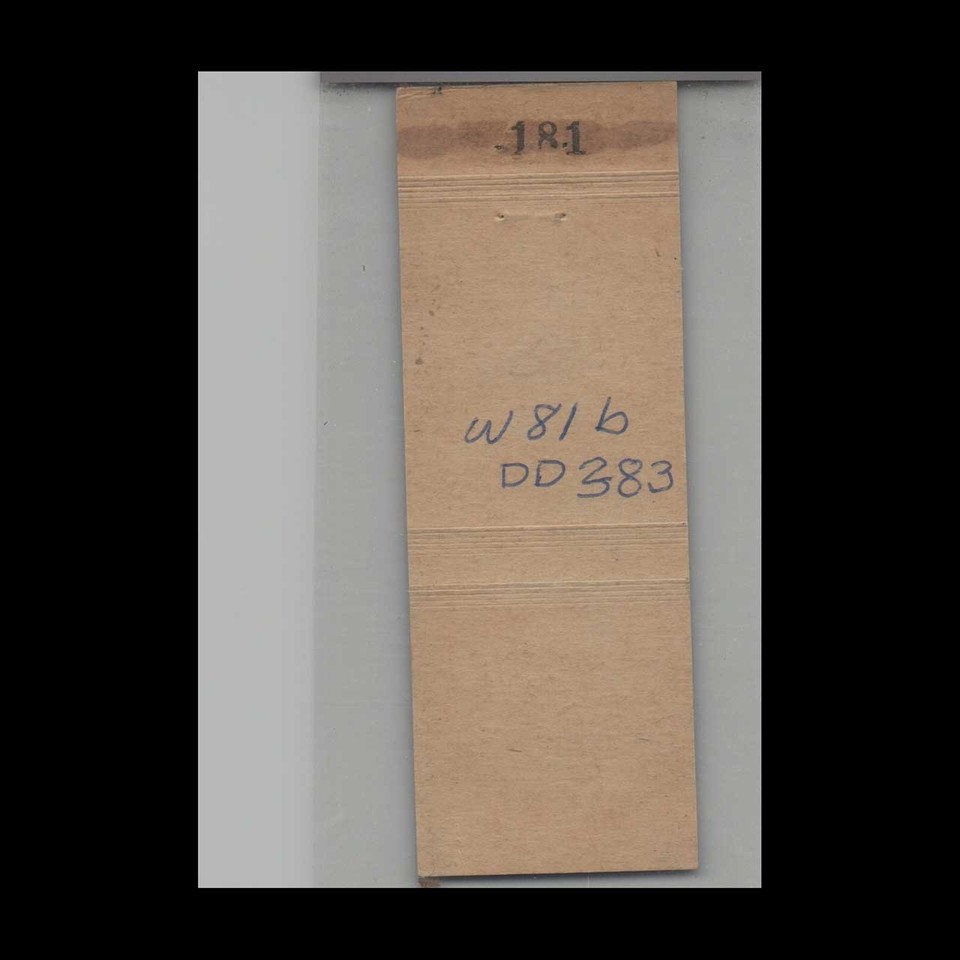 Matchbook Cover - Navy Ship USS Warrington DD-383 Sank In Hurricane 09-13-44 | eBay