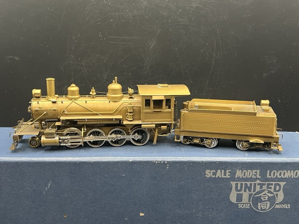 Vtg United Model HO Scale Brass Locomotive Pacific Fast Mail Train Ma ...