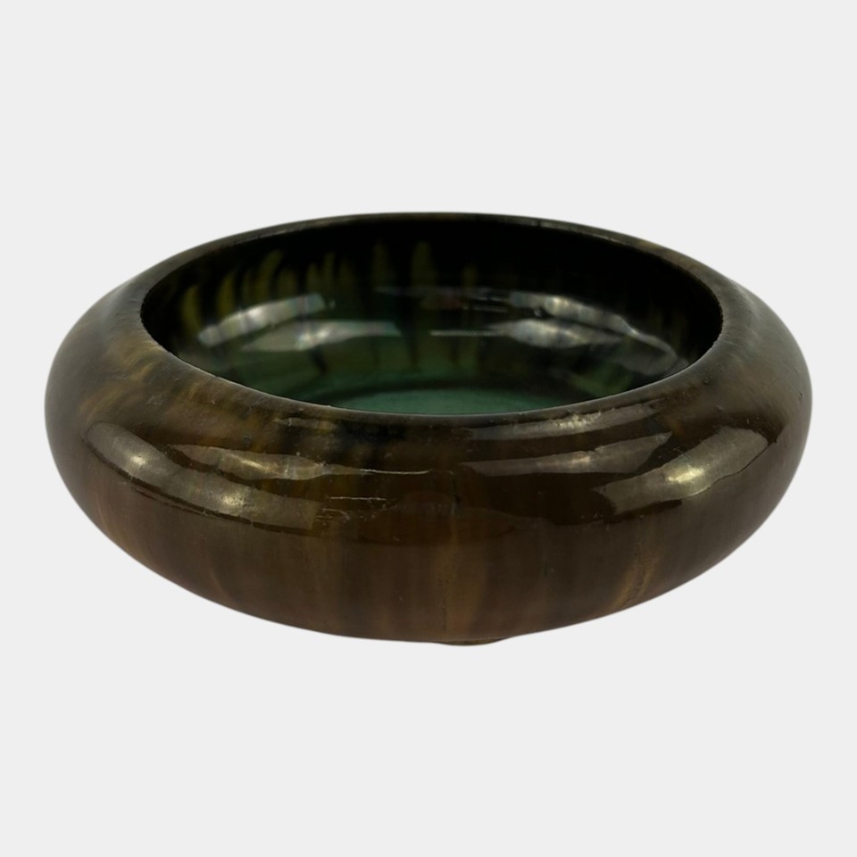 Fulper 1909-17 Arts And Crafts Pottery Brown Green Flambe Low Cabinet ...