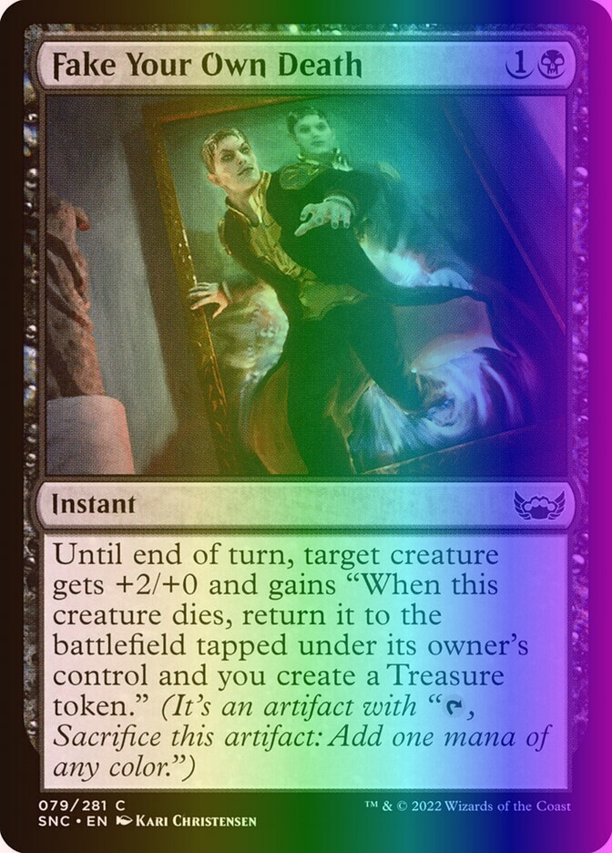 MTG Fake Your Own Death (79/547) Streets of New Capenna LP FOIL | eBay