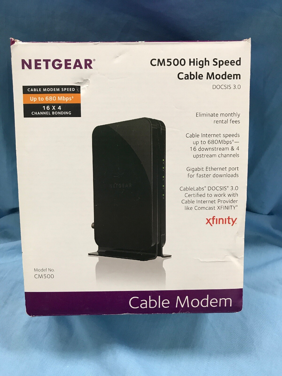 NETGEAR High Speed Cable Modem Cm500 680mbps-open Box -still New Sealed ...