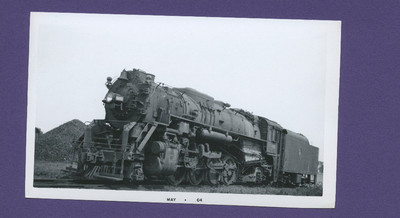 Detroit, Toledo, & Ironton DT&I 2-8-2 Steam Loco #807 - Vint B&W ...