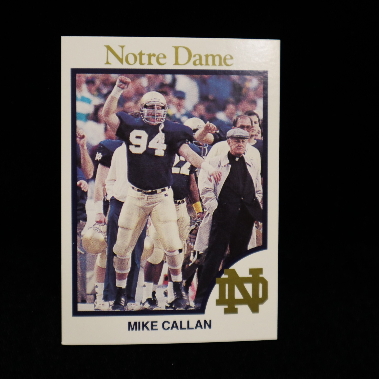 1990 Mike Callan Notre Dame "White" Notre Dame 47 of 60 | eBay