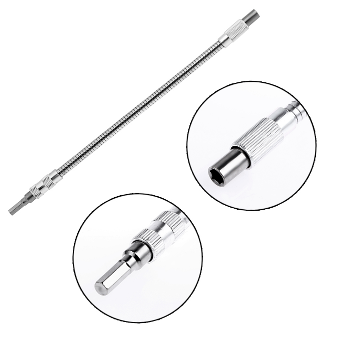 1PCS Multi Electric Drill Screwdriver Bit Snake Flexible Metal Hose ...