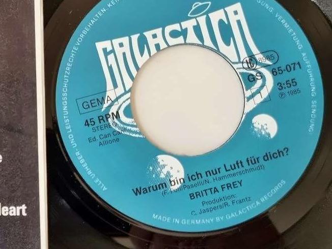 Britta Frey - Warum bin ich nur Luft für dich? 7'' Vinyl/ CV Steve ...