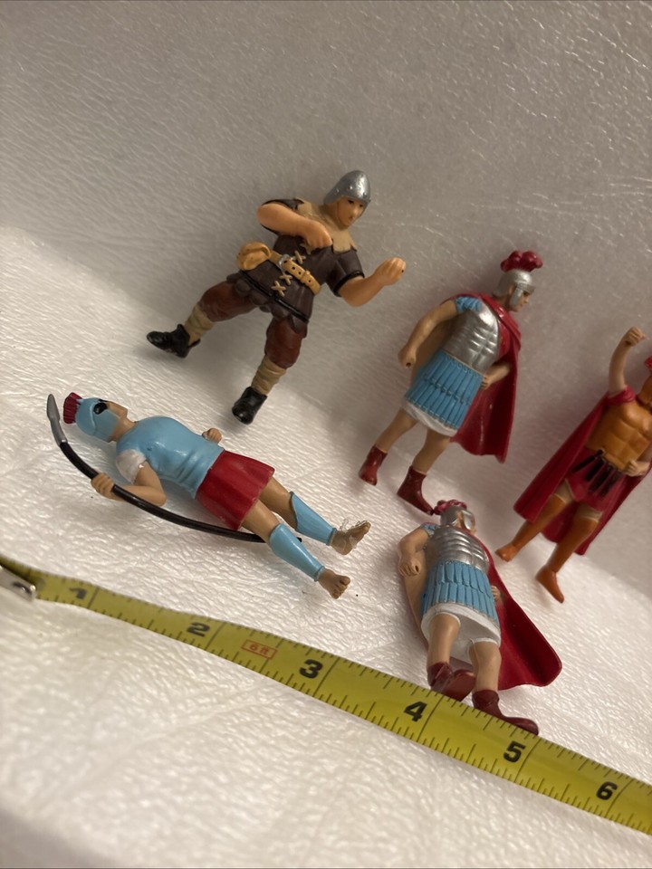 Rubber Papo 3.5” Archer Long Bow Knight Soldier Medieval Action Figures ...