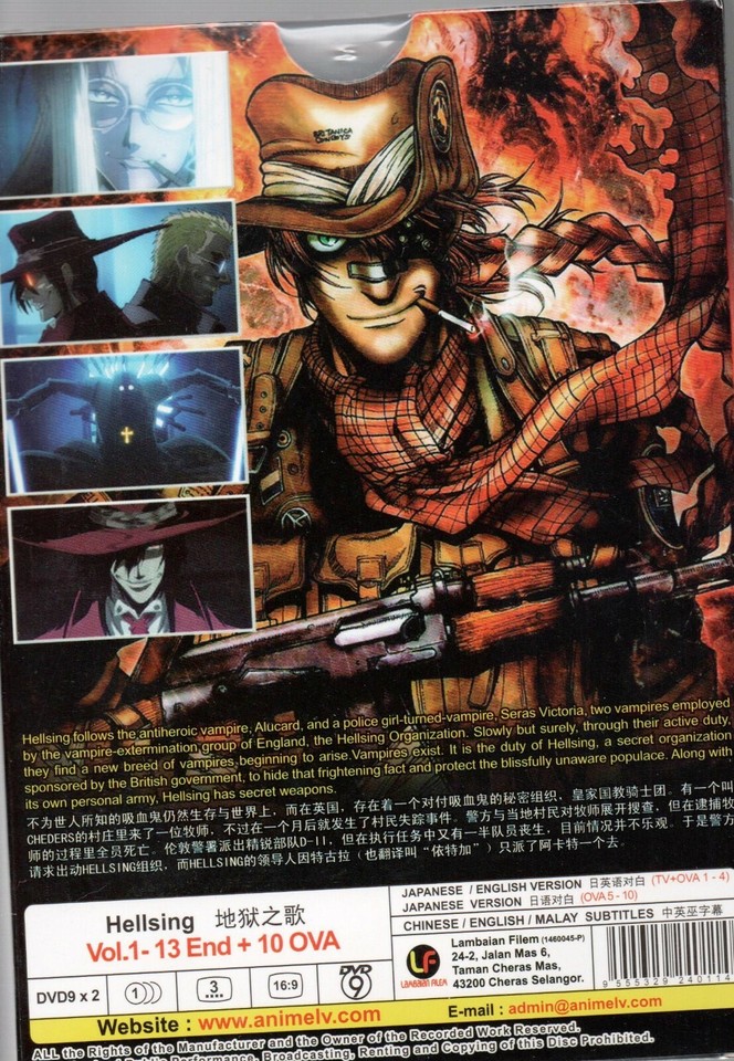 Anime DVD Hellsing TV Series Vol.1-13 End + 10 OVA English Dubbed | eBay