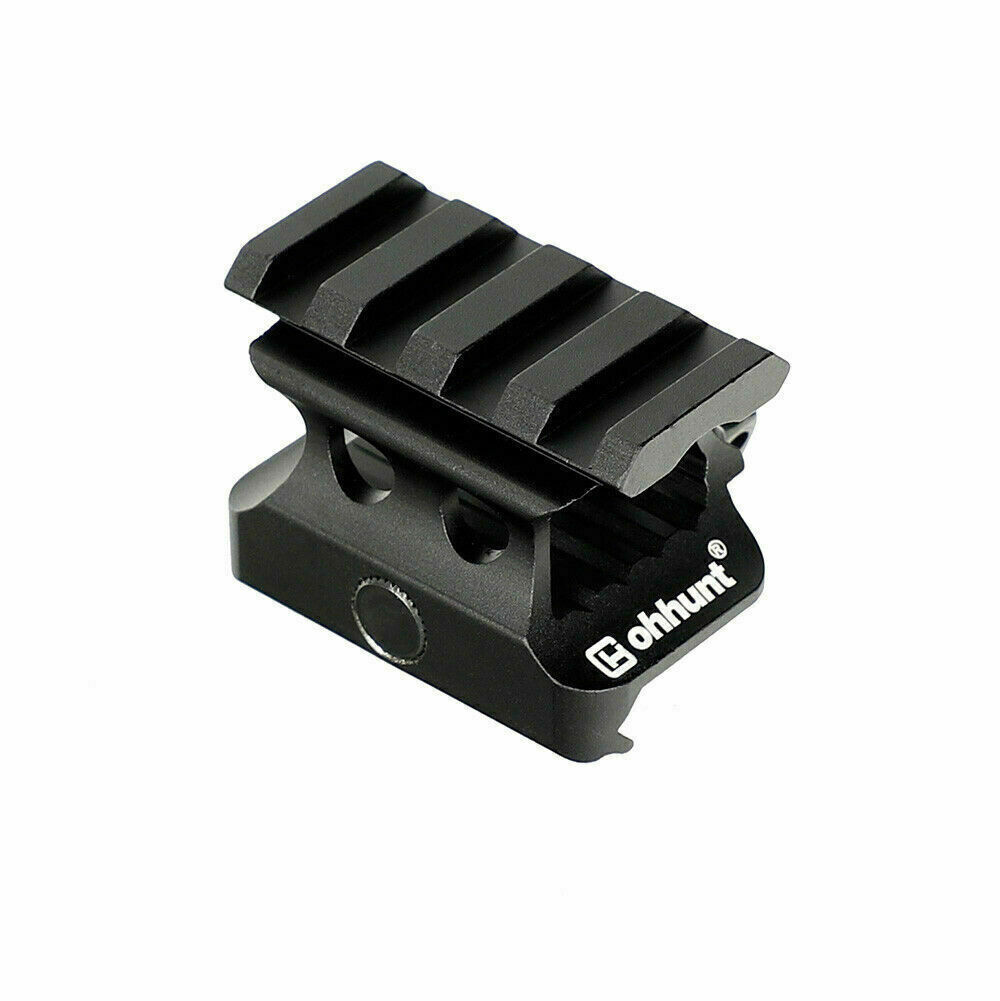 High Profile 4 Slot Red Dot Riser Mount Base T1 Adapter Fit Picatinny ...
