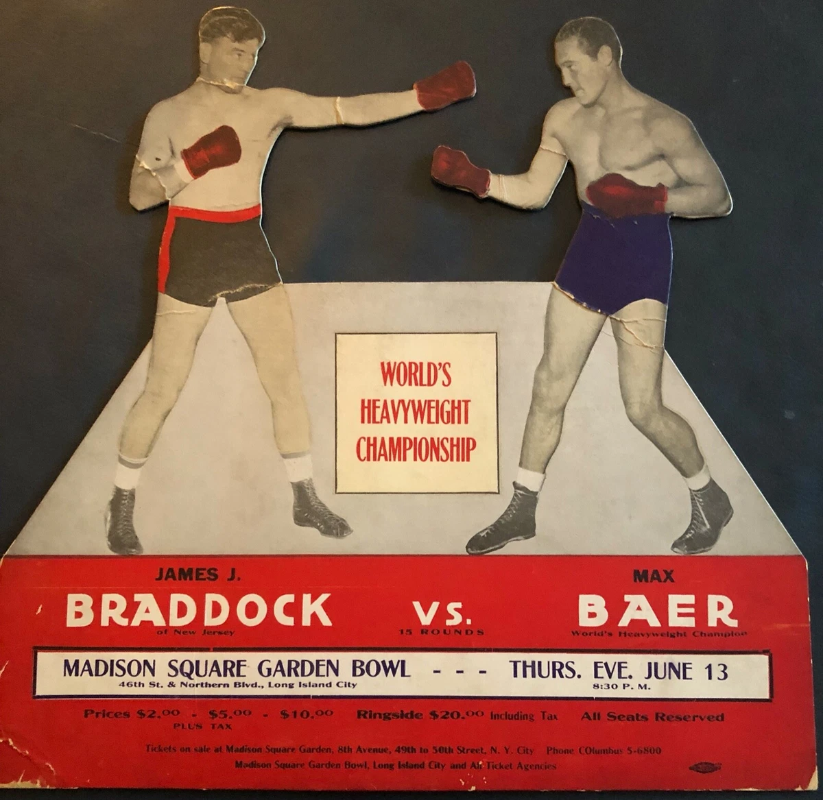 Max Baer And James Braddock Fight
