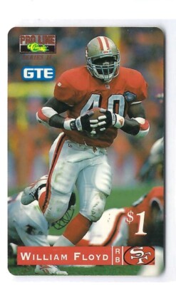 1995 Classic Pro Line GTE $1 Phone Card William Floyd - San Francisco ...