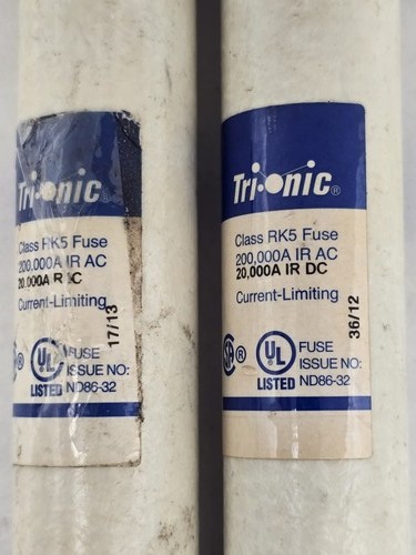 2PC Ferraz Shawmut TRS40R Trionic Fuse 40A 600VAC/300VDC Dual Element ...