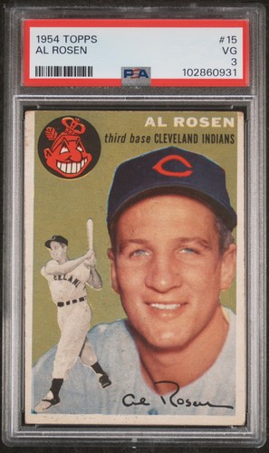1954 TOPPS 15 AL ROSEN PSA 3 | eBay